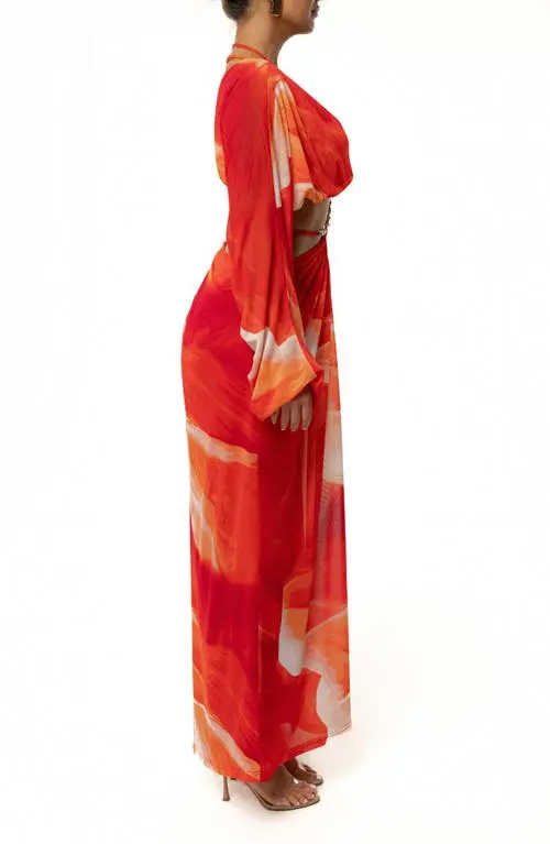 JLUXLABEL Hera Drape Maxi Skirt