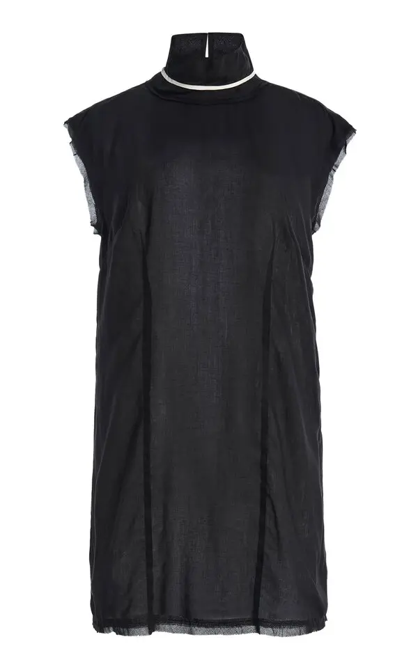 MEL USINE Argile Funnel-neck Peasant Tunic