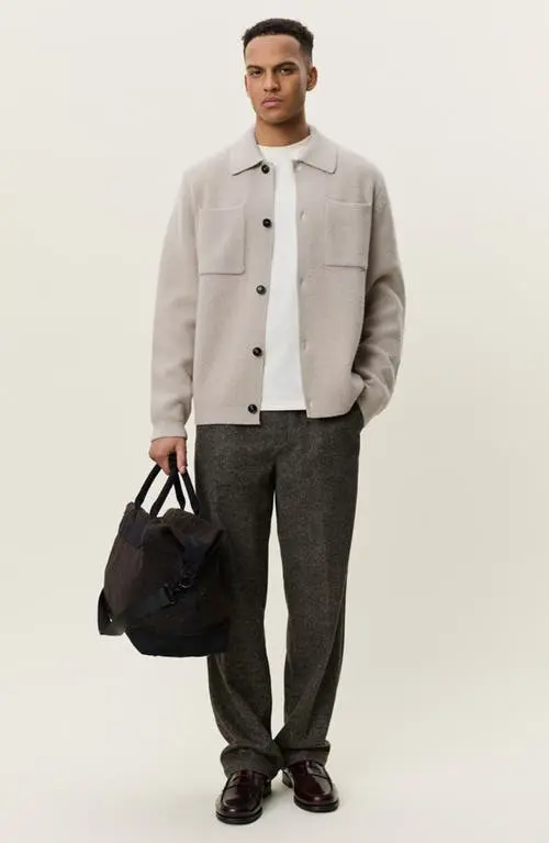 LES DEUX Milano Knit Wool Overshirt