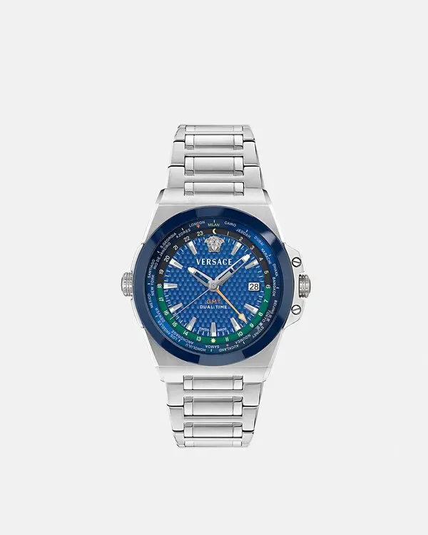 Versace Greca Reaction Gmt Watch