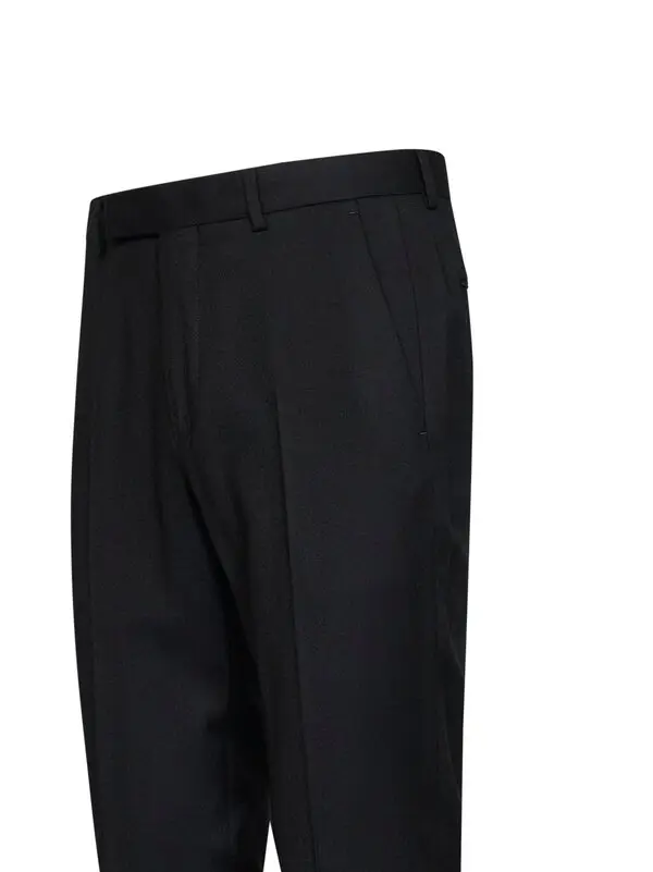Zegna Black Techmerino Wash&go Trousers - Multicolor