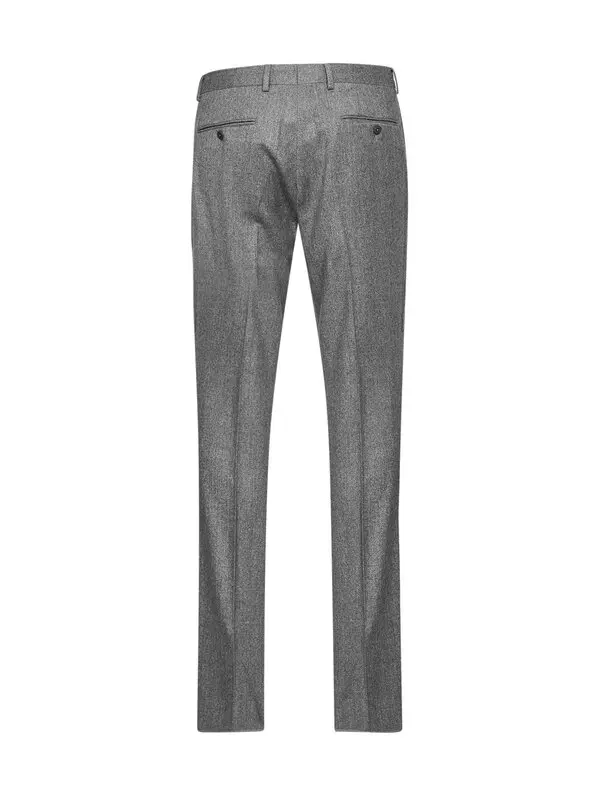 Zegna Melange Grey Techmerino Wash&go Trousers
