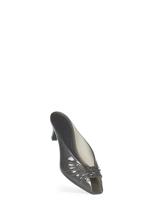 Chloé Ash Grey Jelly Mules - Multicolor