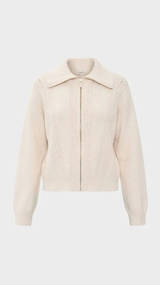 Z Supply Silverlake Zip Cardigan