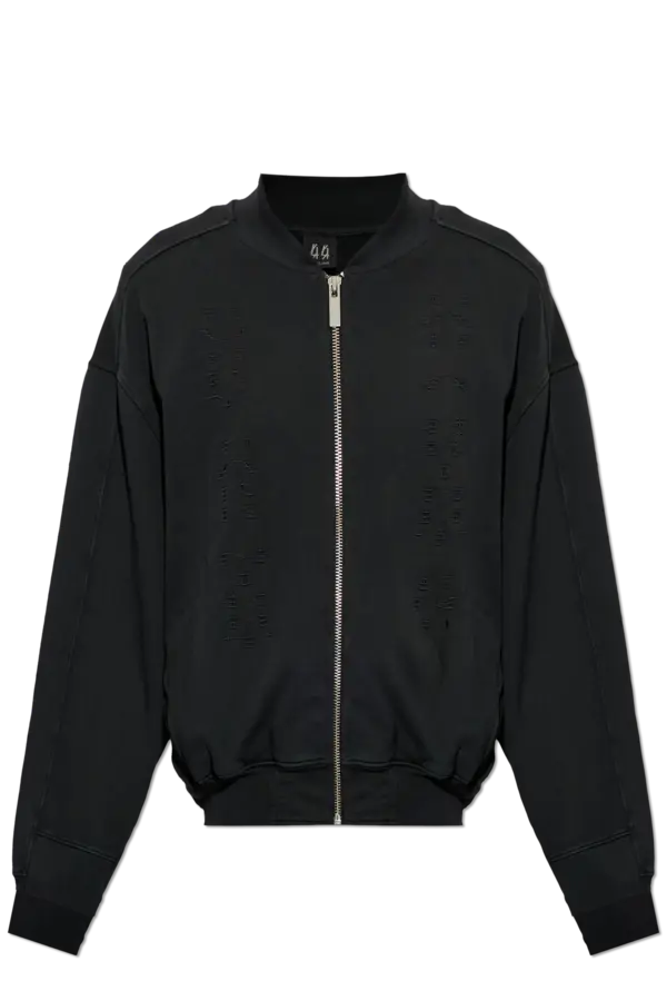 44 LABEL GROUP Bomber Sweatshirt - Black