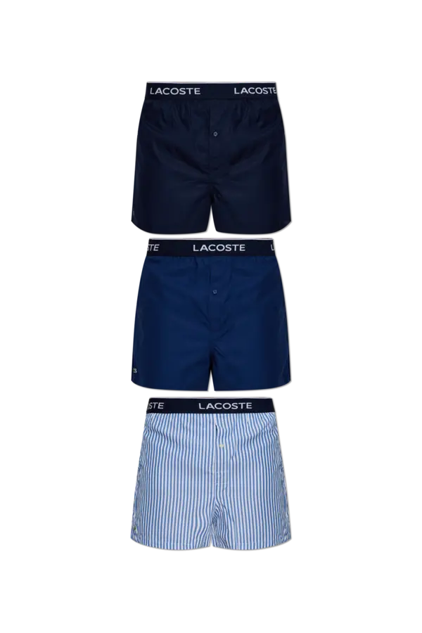 Lacoste Cotton Boxer Briefs 3-pack