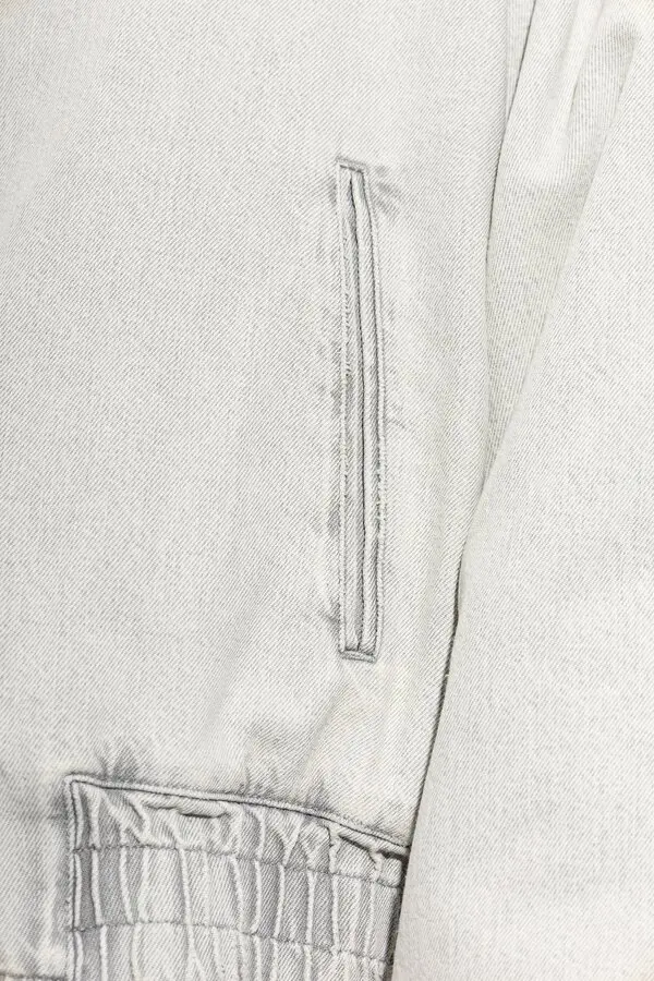 JIL SANDER Insulated Denim Jacket With Stand Collar