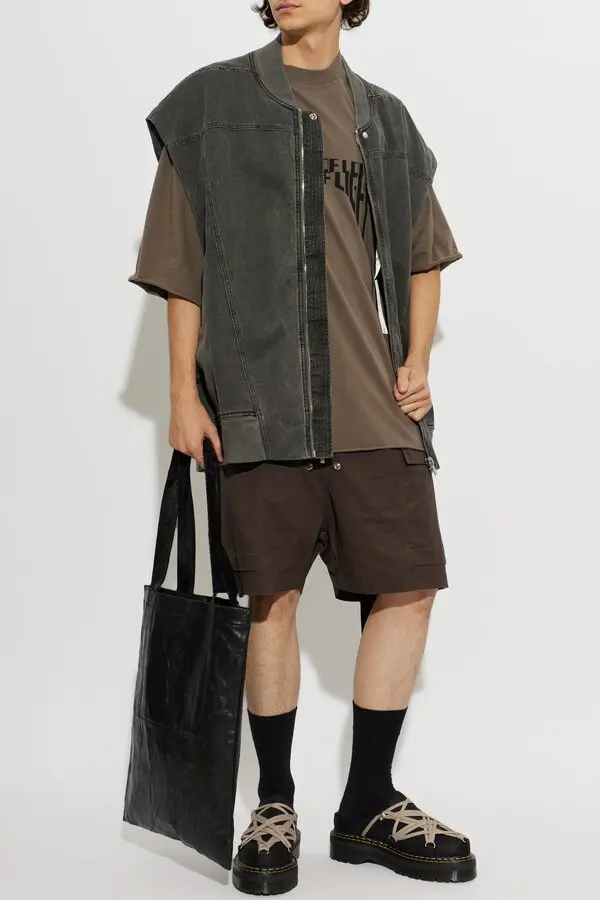 Rick Owens X Dr Martens Quad Megalace Platform Mules