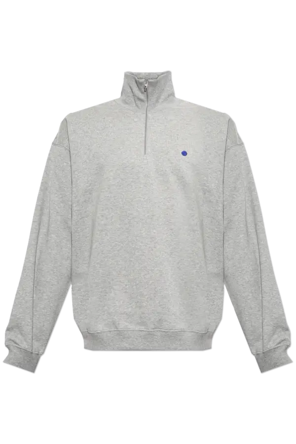 JIL SANDER High Neck Sweatshirt In Light Gray By