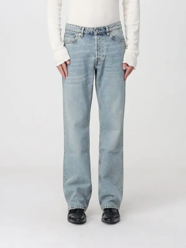 Our Legacy Slate Cut Straight-leg Jeans In Stretch Denim With Mid-rise Waist