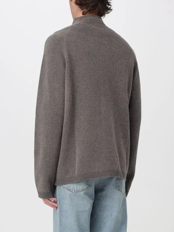 Our Legacy Wool High Neck Cardigan With Front Zip Closure - Beige
