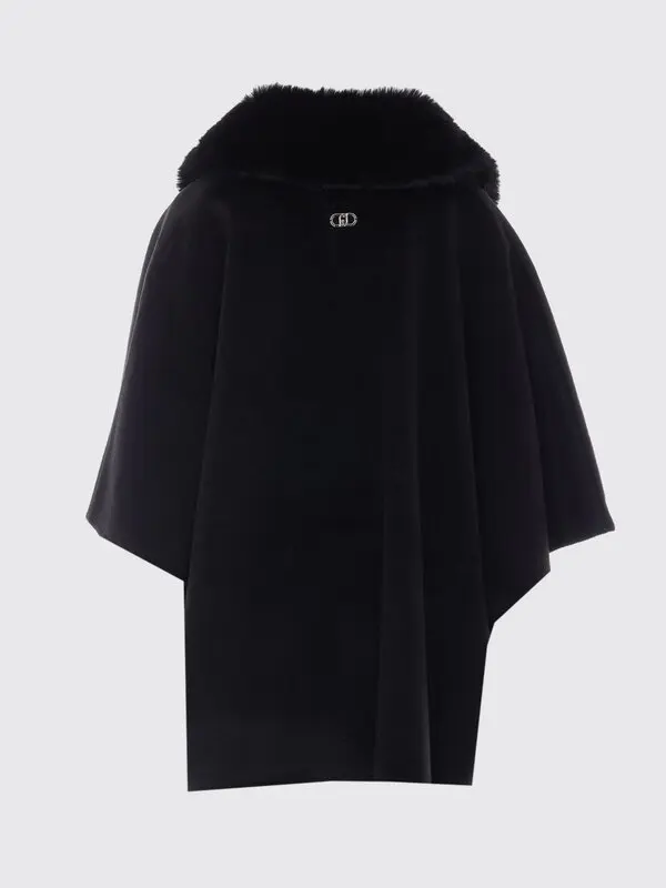Liu Jo Knee-length Robe Coat With Faux Fur Collar