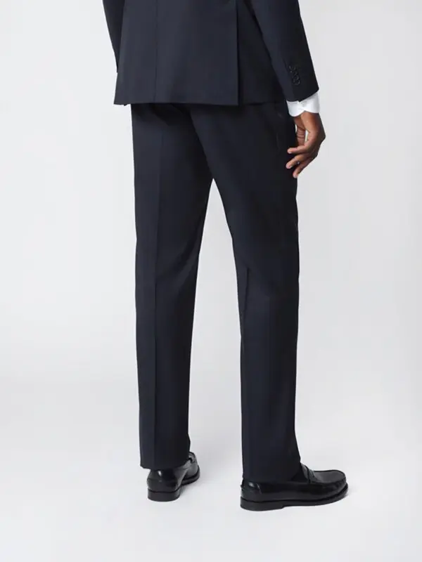 LUIGI BIANCHI Single-breasted Pure Virgin Wool Suit With Notch Lapels