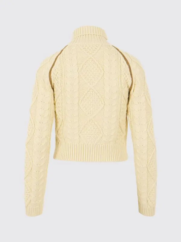 DIESEL® Cotton And Wool Blend Turtleneck Cardigan With Zip Closure