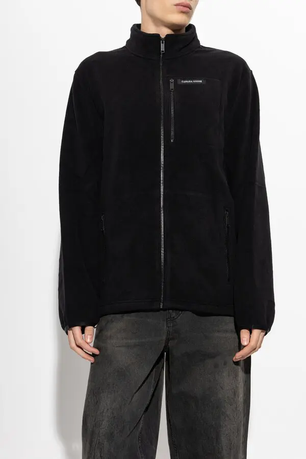 Canada Goose Loma’ Fleece With Embroidered Logo - Black