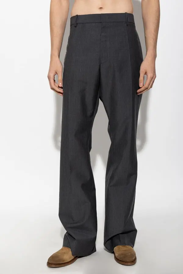 JIL SANDER Wool Pleated Trousers