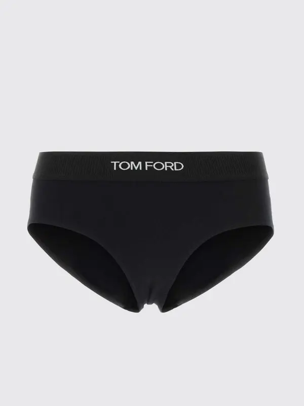 TOM FORD Slim Fit Modal Knickers With Logo Elastic Band - Black