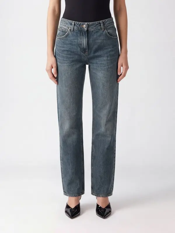 Magda Butrym Mid-rise Straight-leg Cotton Denim Jeans
