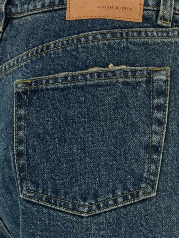 Magda Butrym Mid-rise Straight-leg Cotton Denim Jeans
