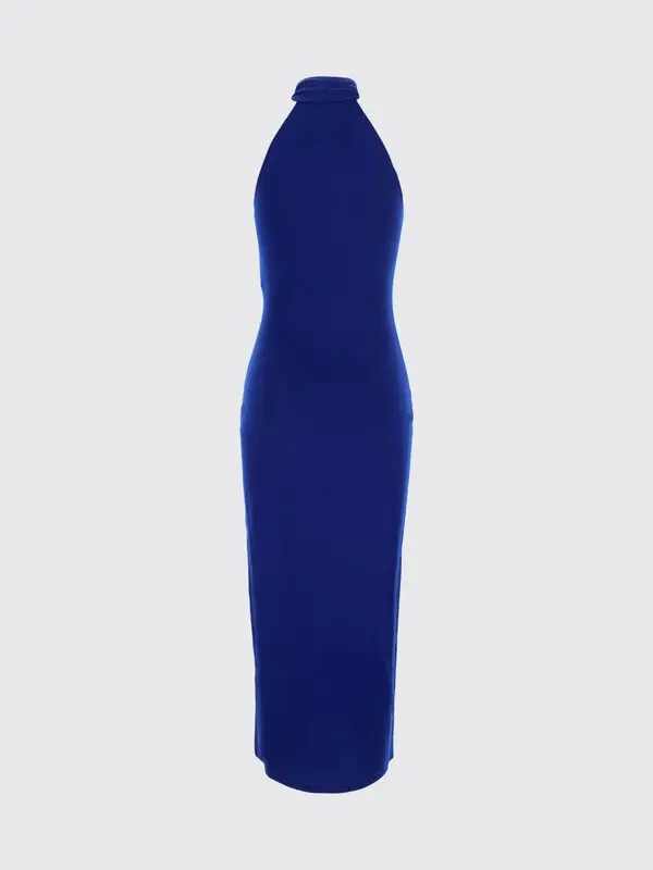 Givenchy American Neckline Midi Evening Gown In Pure Wool