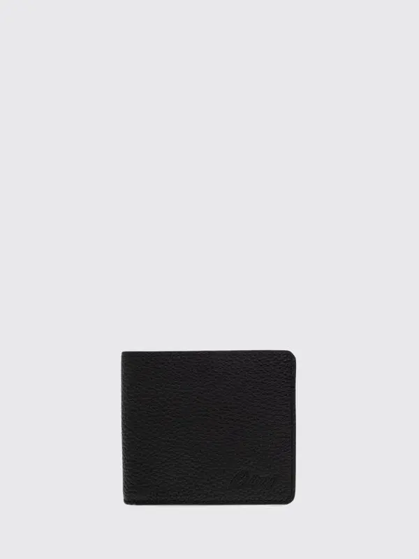 Brioni Grained Calfskin Bifold Wallet With Eight Card Slots