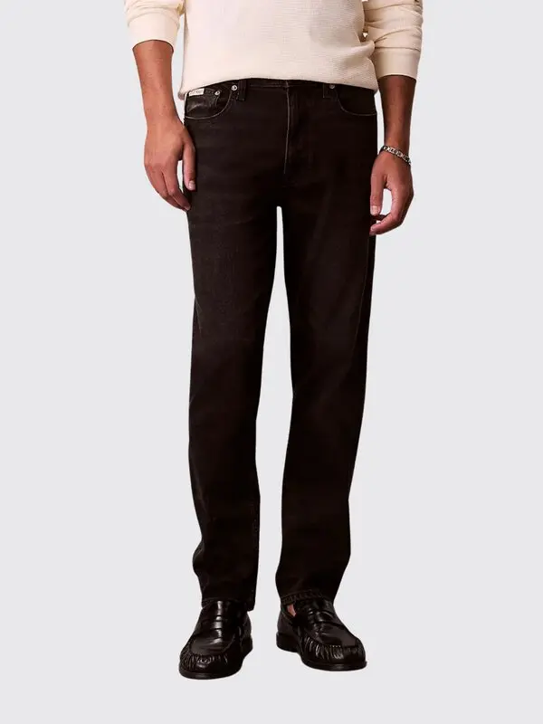 Calvin Klein Tapered Fit Mid-rise Cotton Denim Jeans