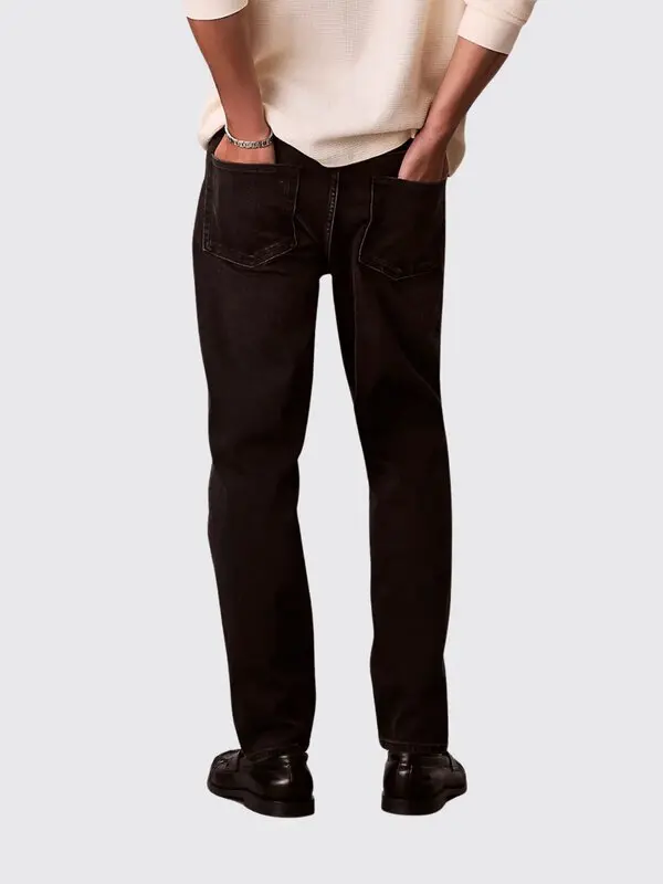 Calvin Klein Tapered Fit Mid-rise Cotton Denim Jeans