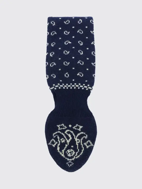 Guest In Residence 100% Cashmere Bandeau With Paisley And Bandana Print - Navy