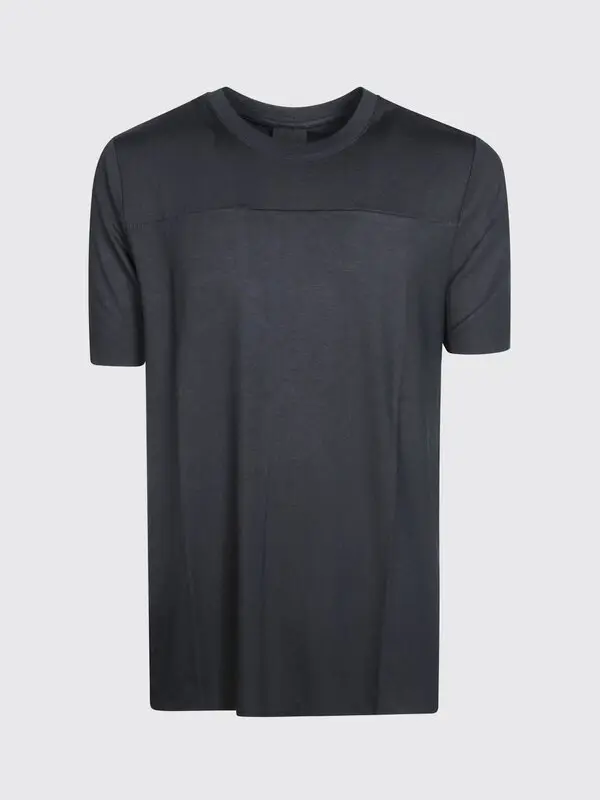 THOM KROM Crew-neck Short-sleeved T-shirt In Viscose Blend - Black