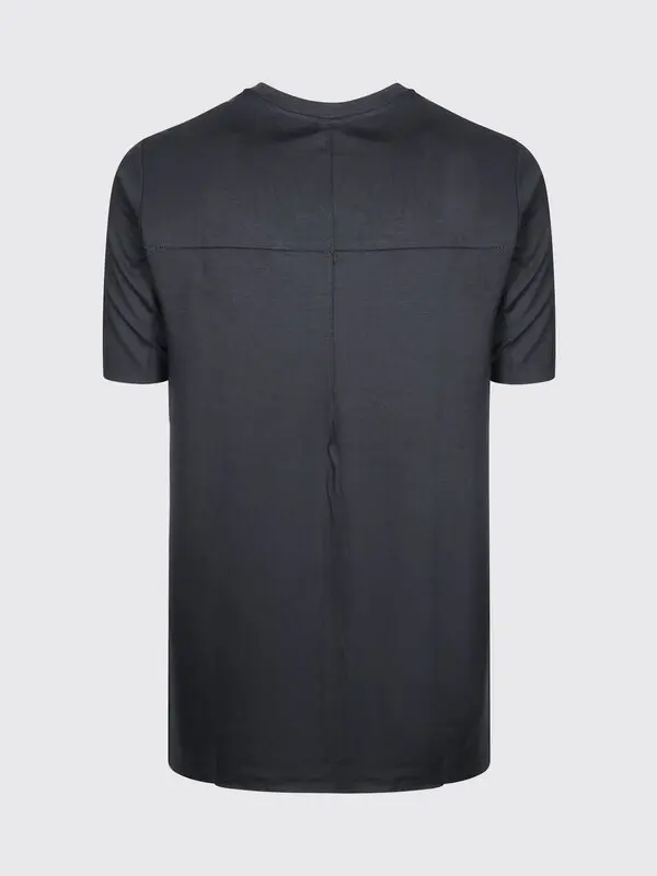 THOM KROM Crew-neck Short-sleeved T-shirt In Viscose Blend - Black