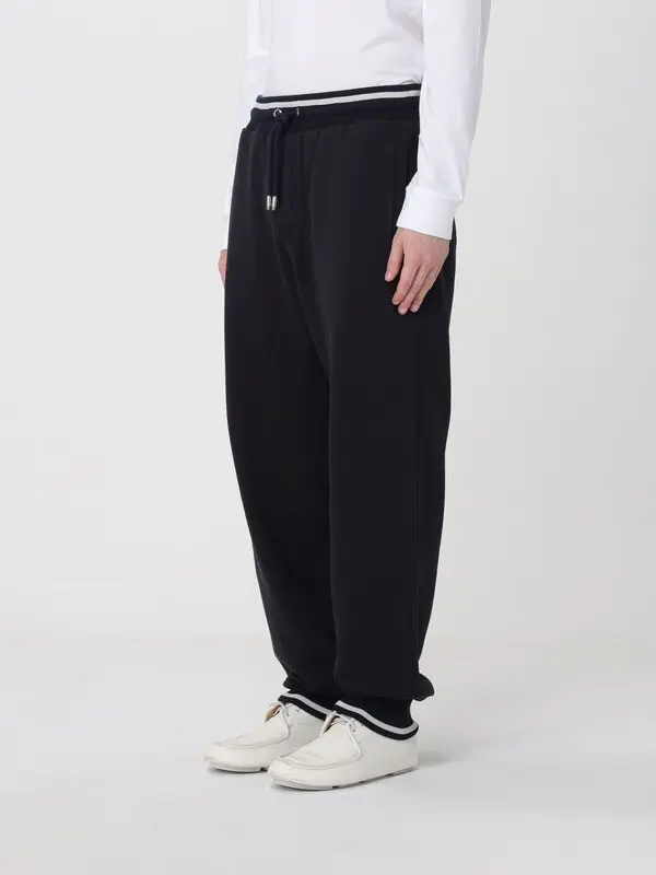 Dolce & Gabbana Cotton Jogging Trousers With Elasticated Waist And Embroidered Logo