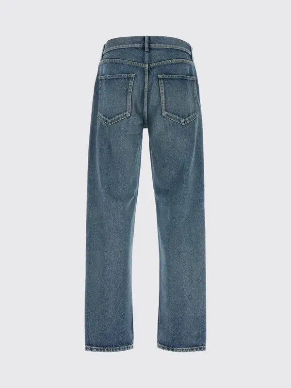 THE ROW Mid-rise Straight Leg Jeans In Cotton Denim With Five Pockets