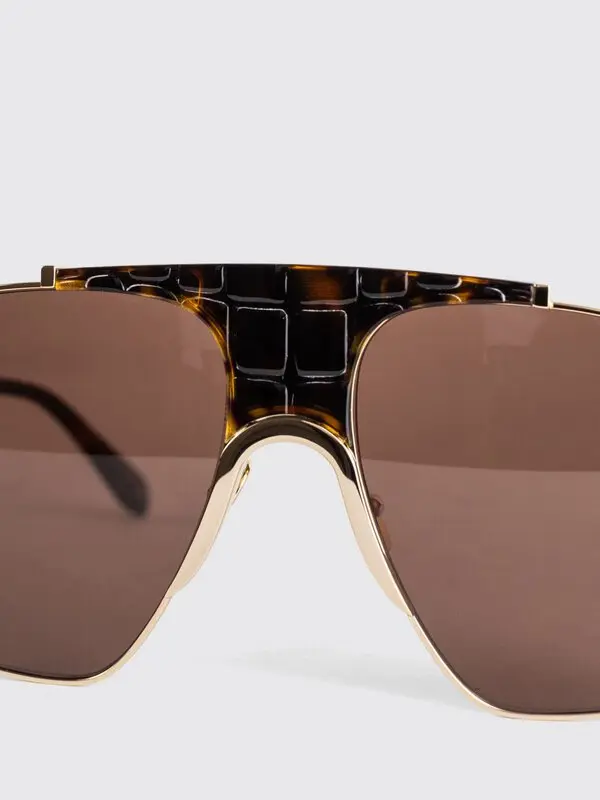 Alaïa Shield Sunglasses With Tortoiseshell-effect Metal And Acetate Frame
