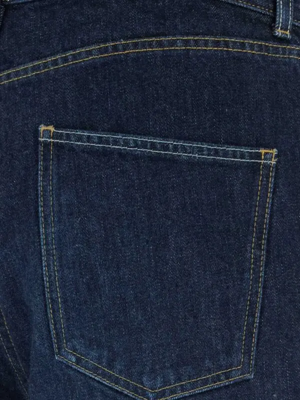 THE ROW Vanya Straight Fit Mid-rise Jeans In Cotton Denim