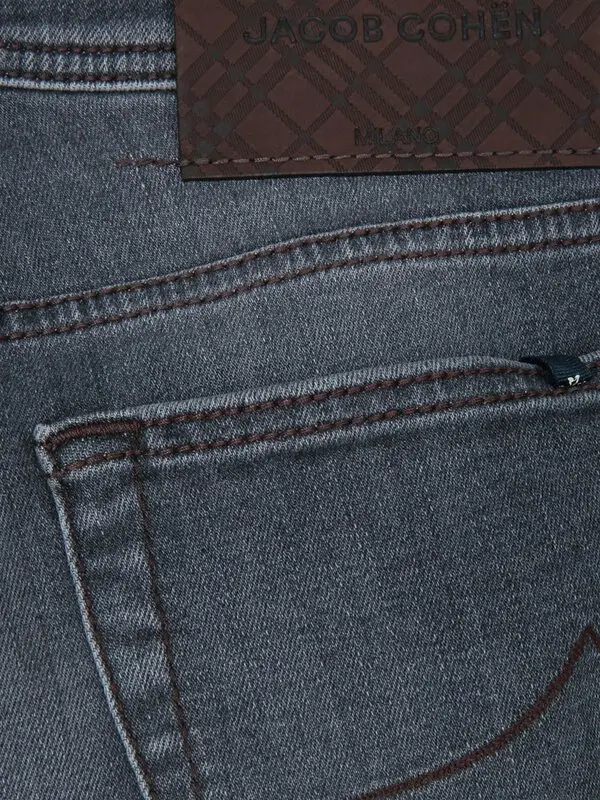JACOB COHЁN Mid-rise Skinny Fit Jeans In Cotton Denim