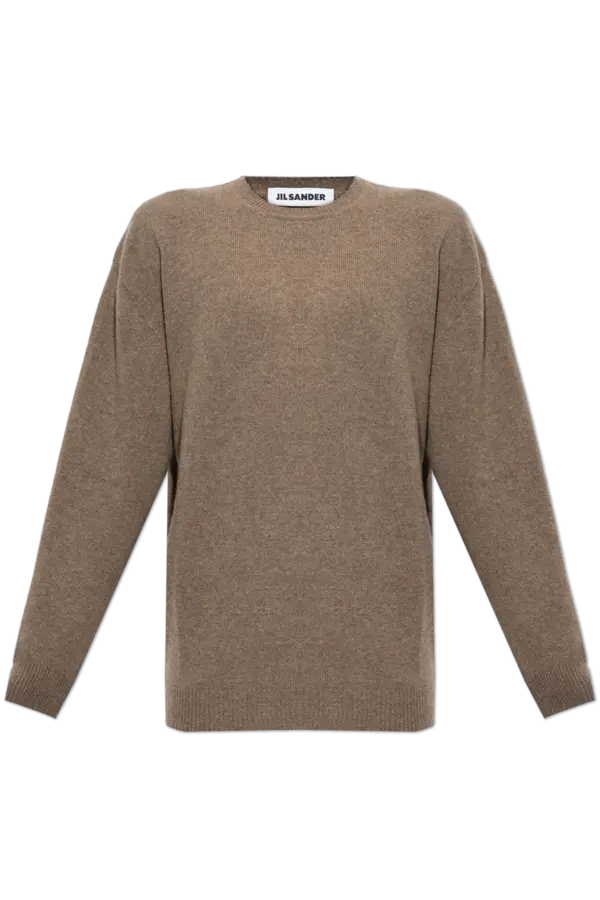 JIL SANDER Wool Crew-neck Sweater - Brown