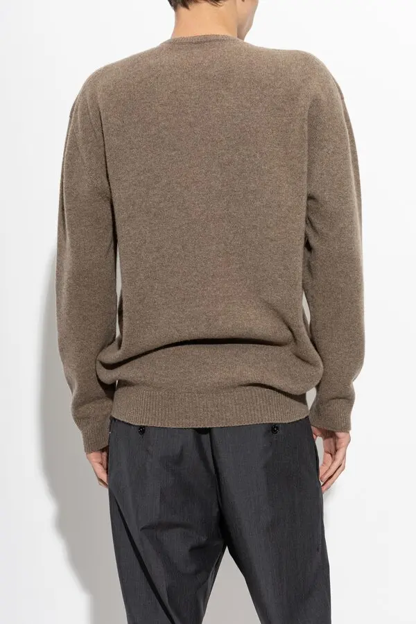 JIL SANDER Wool Crew-neck Sweater - Brown