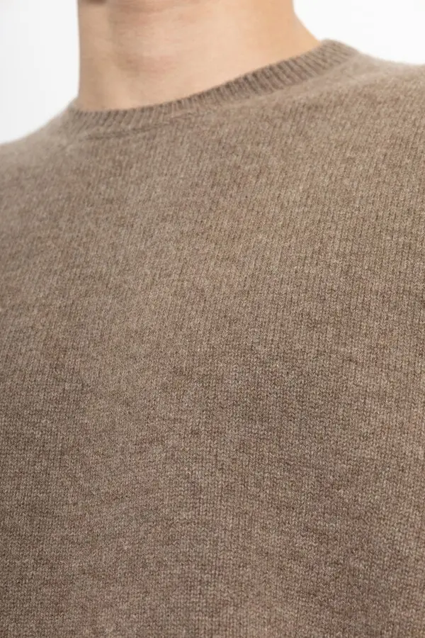 JIL SANDER Wool Crew-neck Sweater - Brown