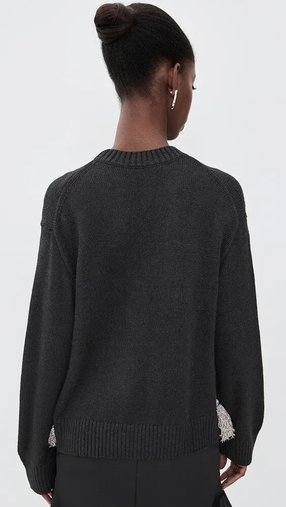 SIMONMILLER Roni Metallic Tassel Sweater