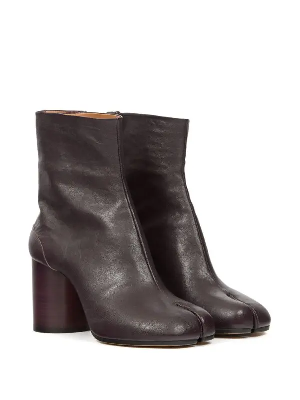 MAISON MARGIELA Tabi Leather Ankle Boots - Multicolor