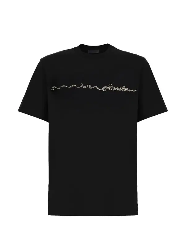 Moncler Logo Cotton T-shirt - Multicolor