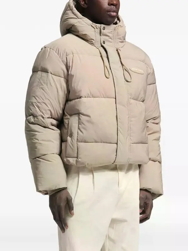 BRAM’S FRUIT Logo-patch Hooded Puffer Jacket