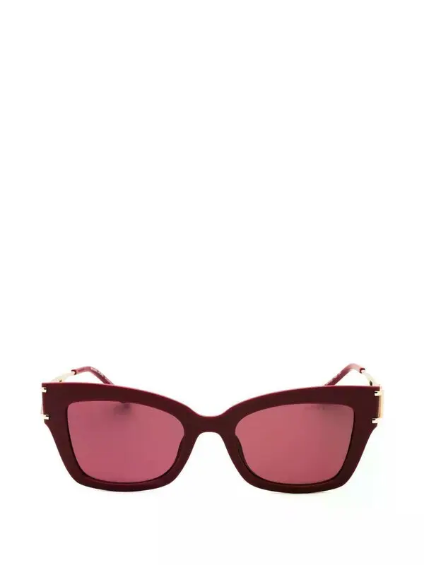 Michael Kors Logo-plaque Cat-eye Frame Sunglasses - Red