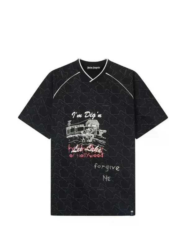 Palm Angels Starry Palm Allover Reg T-shirt