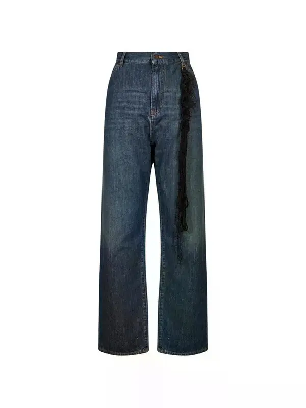 DARKPARK Lisa Fringed Faded Jeans