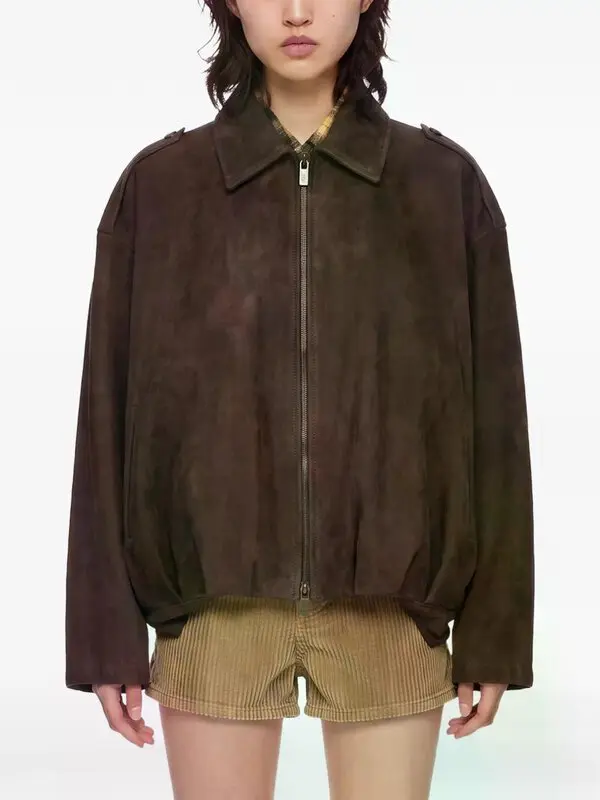 SALVATORE SANTORO Suede Zip-up Jacket