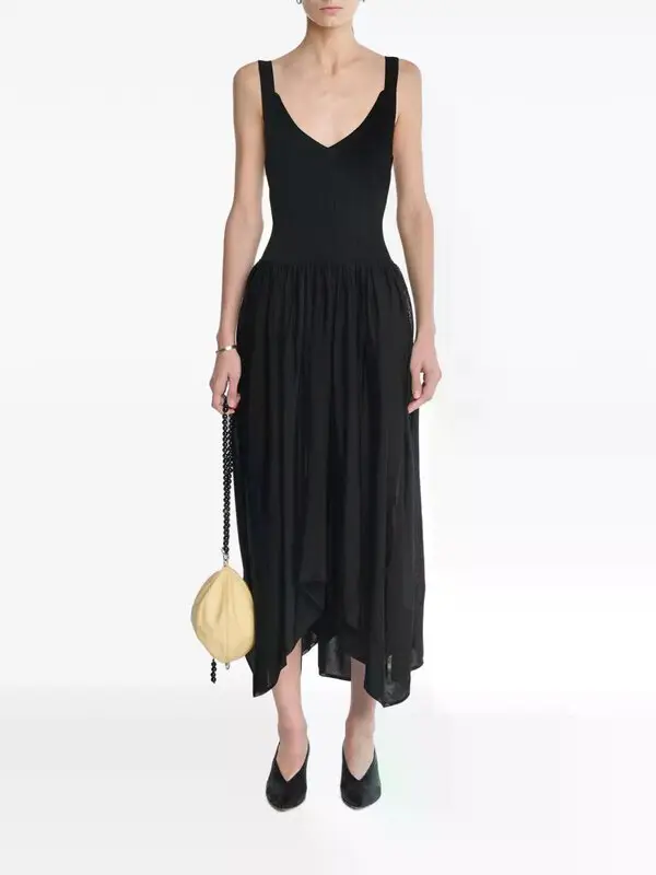 Maria Mcmanus Wave Ribbed-knit Midi Dress