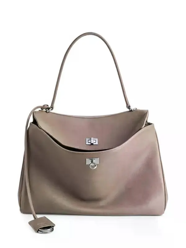 Balenciaga Medium Rodeo Leather Tote Bag - Neutrals