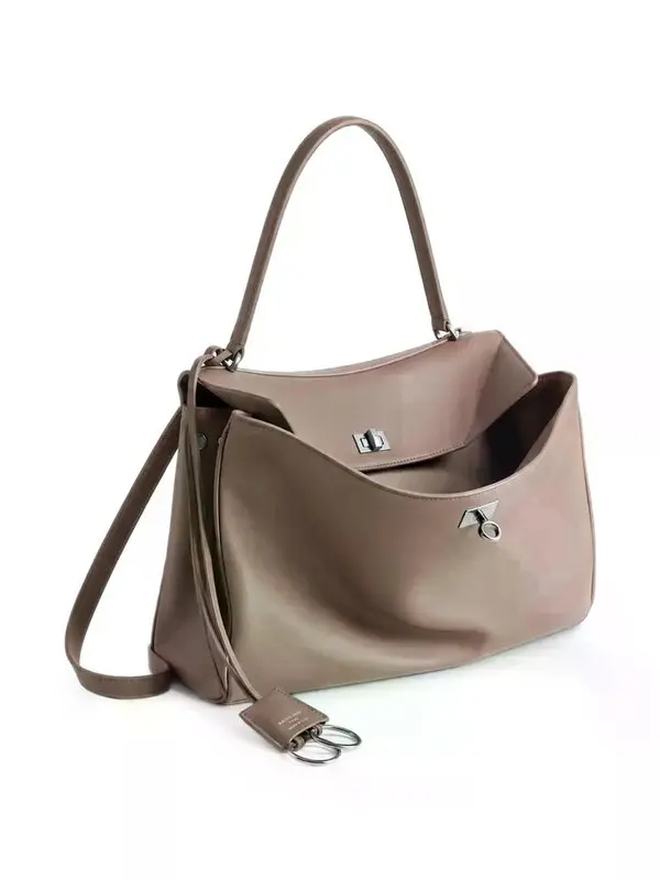 Balenciaga Medium Rodeo Leather Tote Bag - Neutrals