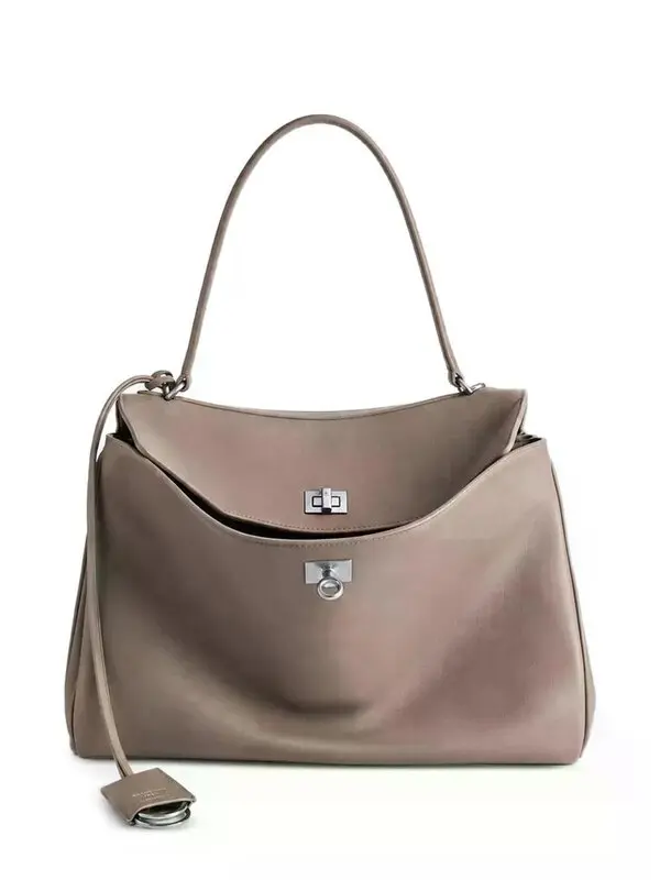 Balenciaga Medium Rodeo Leather Tote Bag - Neutrals